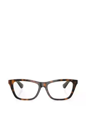 Burberry Dark Havana Rectangle-frame Glasses - Brown