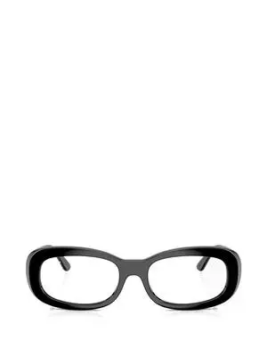 Ray-ban Oval-frame Glasses - Black