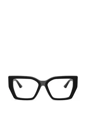 JIMMY CHOO Geometric-frame Glasses - Black