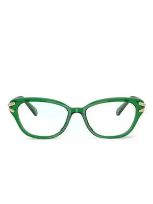 SWAROVSKI Sk2032 Crystal-embellished Glasses - Green