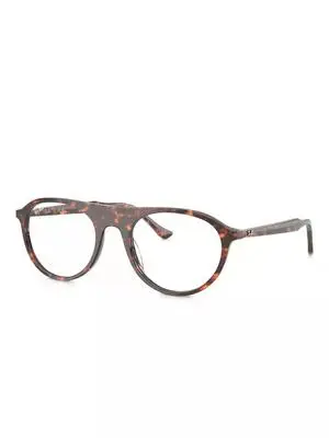 Ray-ban Tortoiseshell-effect Round-frame Glasses