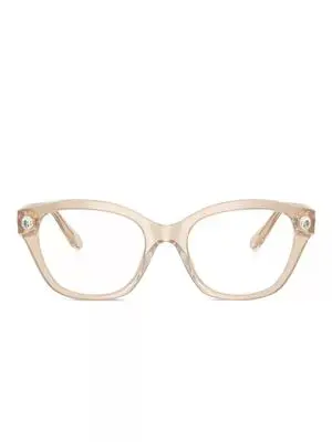 SWAROVSKI Crystal-embellished Cat-eye Glasses - Brown