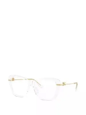 Dolce & Gabbana Logo-plaque Cat-eye Glasses - Neutrals