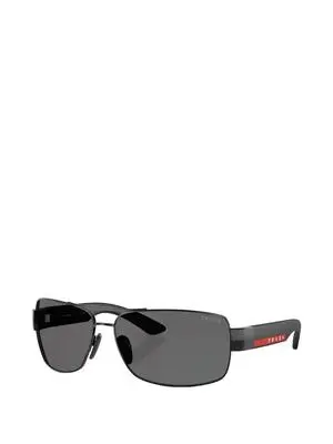Prada Rectangle-frame Sunglasses - Black