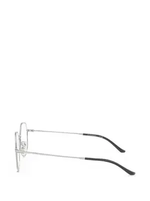 Emporio Armani Round-frame Glasses - Silver
