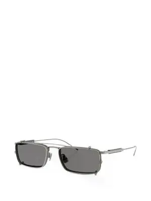 Brunello Cucinelli Rectangle-frame Sunglasses - Grey
