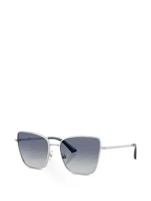 JIMMY CHOO Orli Geometric Sunglasses - Silver