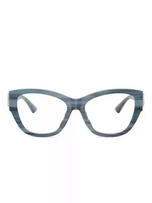 JIMMY CHOO Striped Cat-eye Frames - Blue