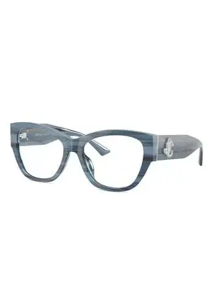 JIMMY CHOO Striped Cat-eye Frames