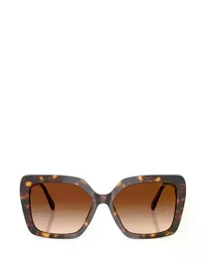 SWAROVSKI Crystal-embellished Square-frame Sunglasses - Brown