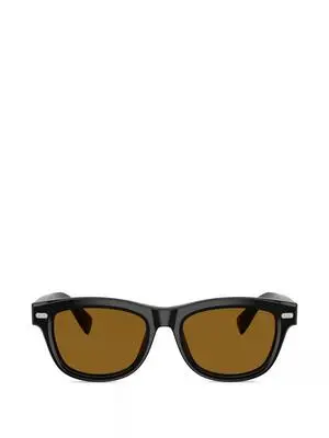 Brunello Cucinelli Rectangle-frame Sunglasses - Black