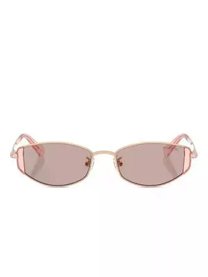 SWAROVSKI Geometric-frame Sunglasses - Gold