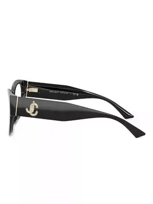 JIMMY CHOO Crystal-embellished Cat-eye Glasses - Black
