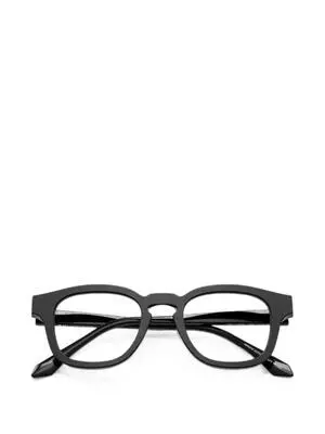 Giorgio Armani Brushed-finish Square-frame Glasses