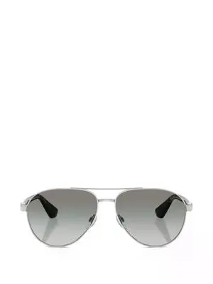 Burberry Pilot Frame Sunglasses - Silver