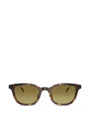 Moncler Lentis Geometric-frame Sunglasses - Brown