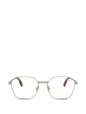 Moncler Geometric-frame Glasses - Brown