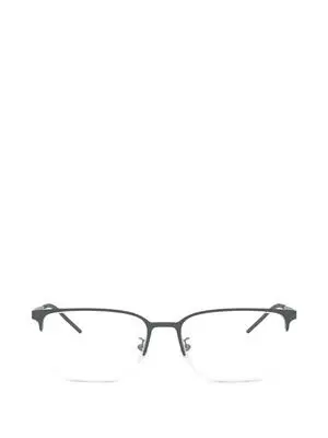 Emporio Armani Rectangle Metal Glasses - Grey