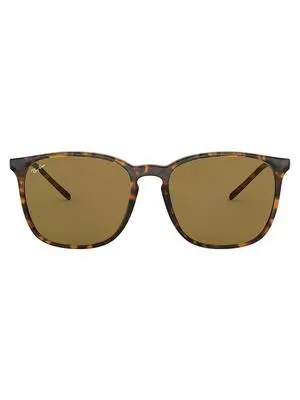 Ray-ban Rb4387 Square Frame Sunglasses - Brown