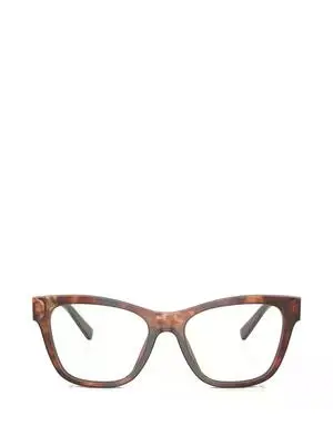 Dolce & Gabbana Logo Rectangle Glasses - Brown