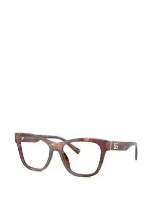 Dolce & Gabbana Logo Rectangle Glasses