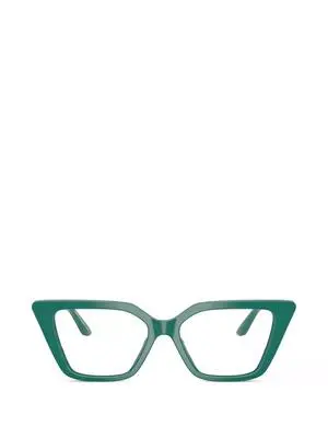 Emporio Armani Geometric Glasses - Green