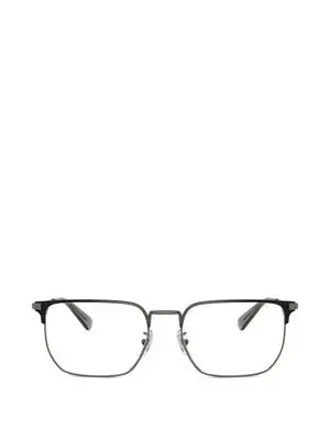COACH Logo-plaque Square-frame Glasses - Grey