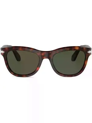 Persol Tortoiseshell-effect Rectangle-frame Sunglasses - Brown