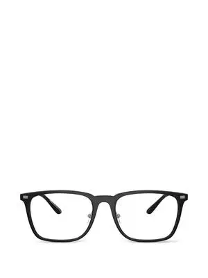 Emporio Armani Rectangle-frame Glasses - Black