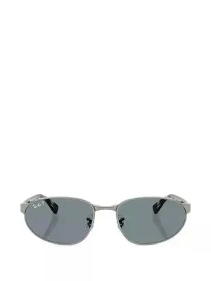 Ray-ban Oval-frame Sunglasses - Grey