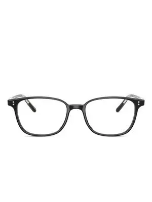 Oliver Spencer Maslon Rectangle-frame Glasses - Black