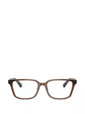 Burberry Patterned Square-frame Glasses - Brown