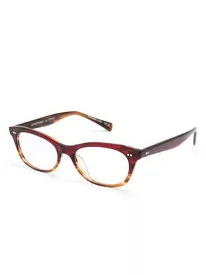 Oliver Spencer Dezerai Rectangle-frame Glasses