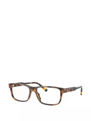 POLO RALPH LAUREN EYEWEAR Rectangle Frame Glasses - Brown