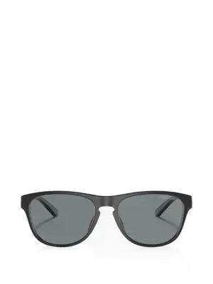 POLO RALPH LAUREN EYEWEAR Matte-finish Rectangle-frame Sunglasses - Black