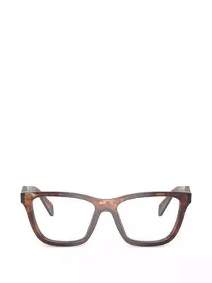 Prada Square-frame Glasses - Brown