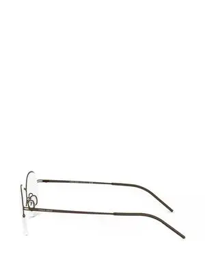 Giorgio Armani Two-tone Round Glasses
