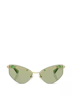 SWAROVSKI Crystal-embellished Sunglasses - Gold