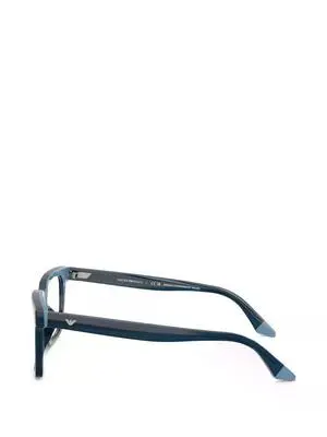 Emporio Armani Geometric Frame Glasses - Blue