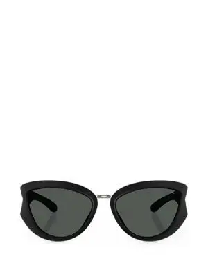 DIESEL® Logo-plaque Cat-eye Sunglasses - Black