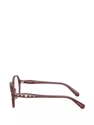 SWAROVSKI Crystal-embellished Square-frame Glasses
