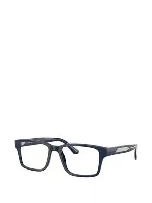 Emporio Armani Rectangle-frame Glasses - Blue