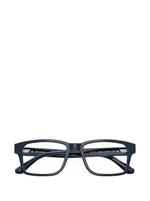 Emporio Armani Rectangle-frame Glasses - Blue