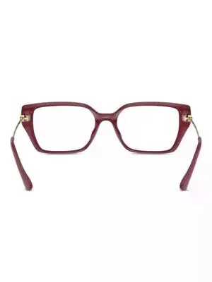 Michael Kors Crete Square-frame Glasses - Red