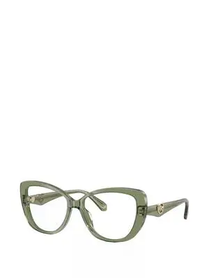 Michael Kors Dervio Cat-eye Frame Glasses - Green
