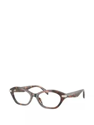 Michael Kors Saint Lucia Crystal-embellished Cat-eye Glasses - Brown