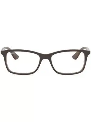 Ray-ban Rectangle Frame Glasses - Brown