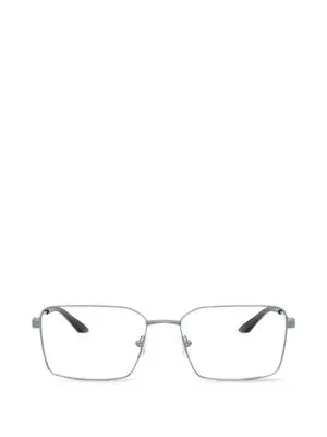 Armani Exchange Rectangle-frame Metal Glasses - Grey
