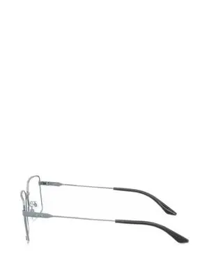 Armani Exchange Rectangle-frame Metal Glasses