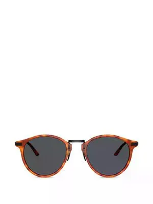 Giorgio Armani Round-frame Tortoiseshell Sunglasses - Brown